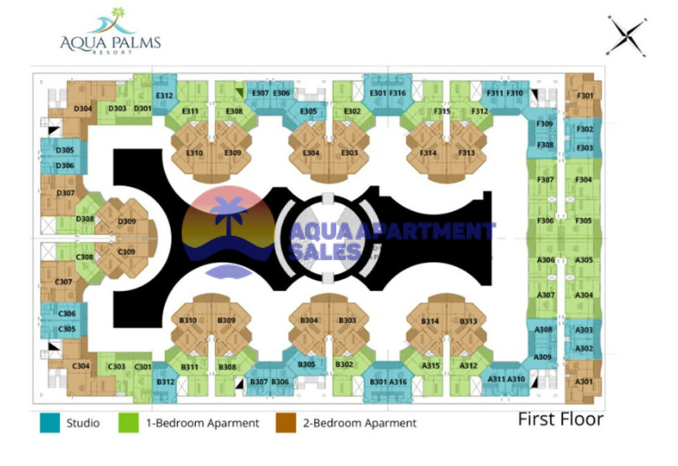 Aqua Palms Floor Plans | Hurghada Apartment Sales Egypt